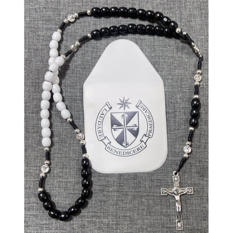 Rosary Wooden, silver O.F. medals, silver cross – ST. DOMINIC'S STORE